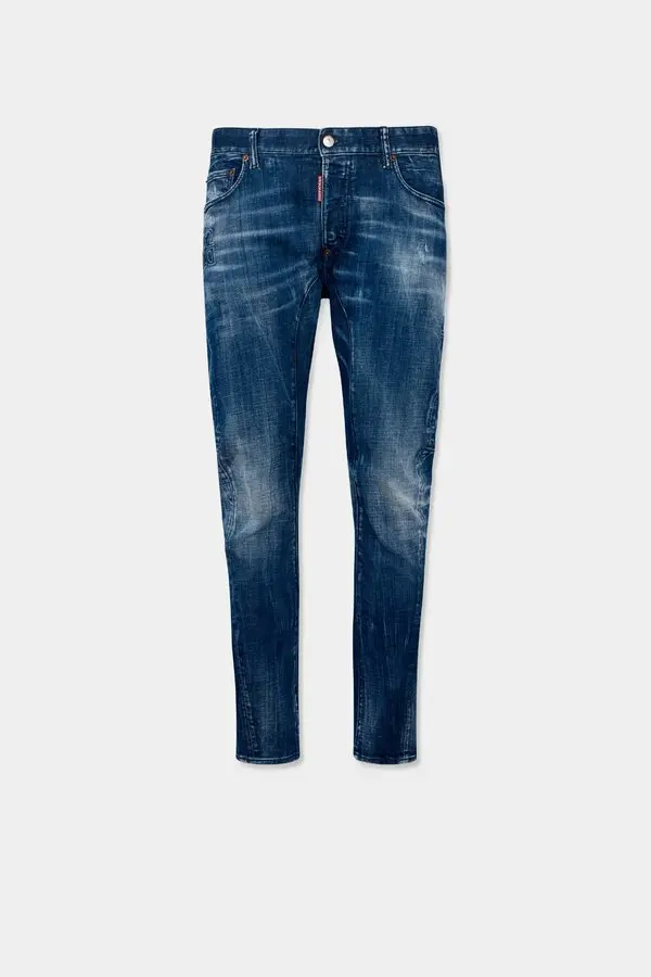 Dsquared2 Dark Milky Way Biker Jeans - Blue