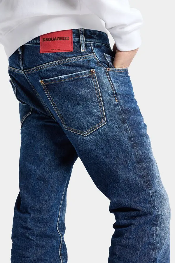 Dsquared2 Dark Wash Relaxed Fit Jeans