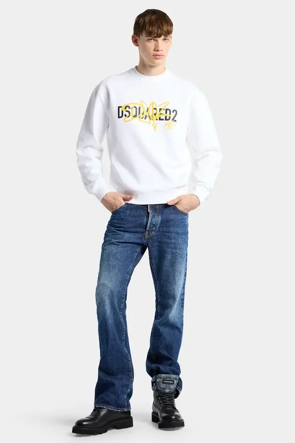 Dsquared2 Dark Wash Relaxed Fit Jeans