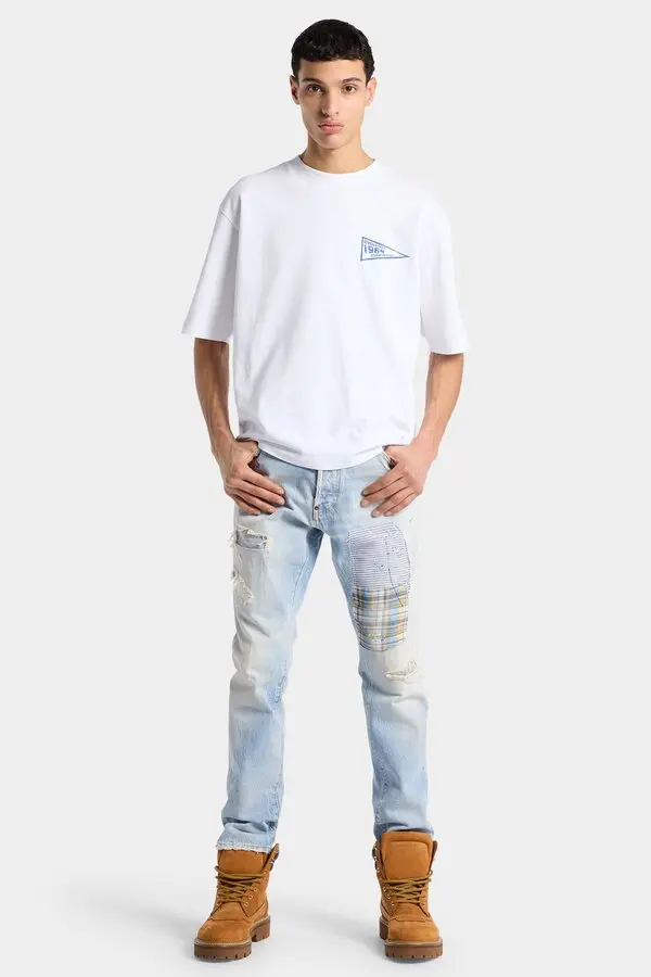 Dsquared2 Patchwork Distressed Jeans