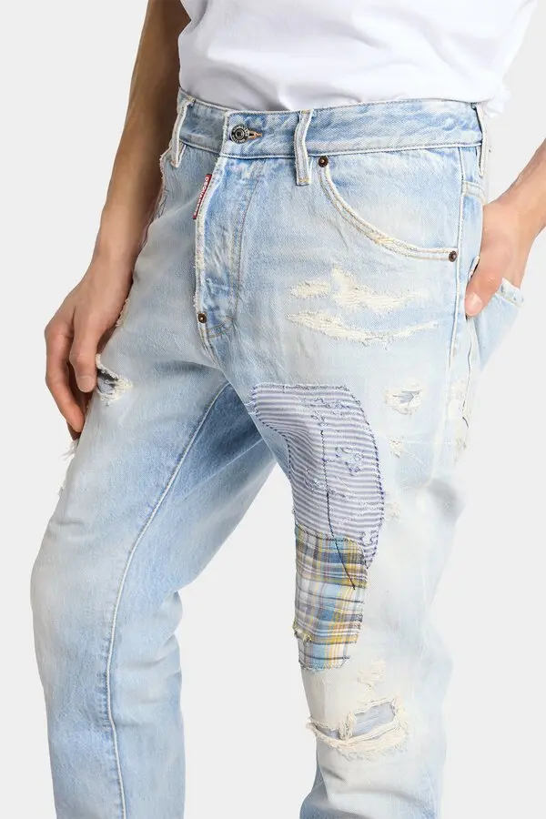 Dsquared2 Patchwork Distressed Jeans