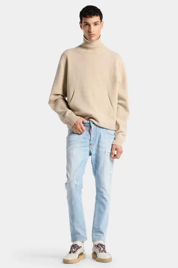 Dsquared2 Super Bleached Stretch Skater Jeans