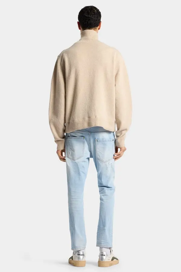 Dsquared2 Super Bleached Stretch Skater Jeans