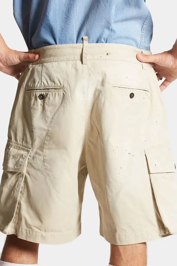 Dsquared2 Cargo Shorts With Distressed Detail