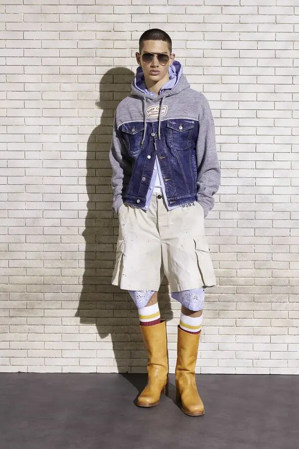 Dsquared2 Cargo Shorts With Distressed Detail