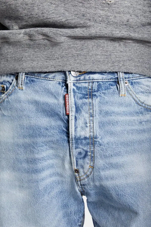 Dsquared2 Light Wash Denim Shorts