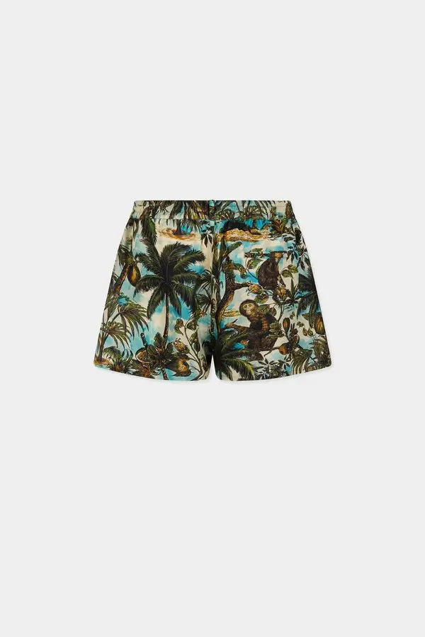 Dsquared2 Monkey Print Pull On Shorts