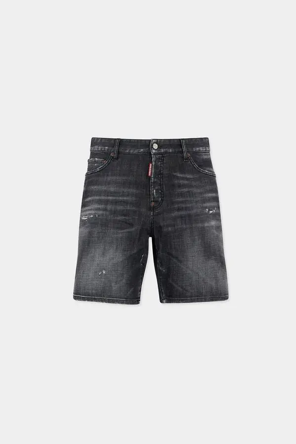 Dsquared2 Fog Marine Denim Shorts - Black