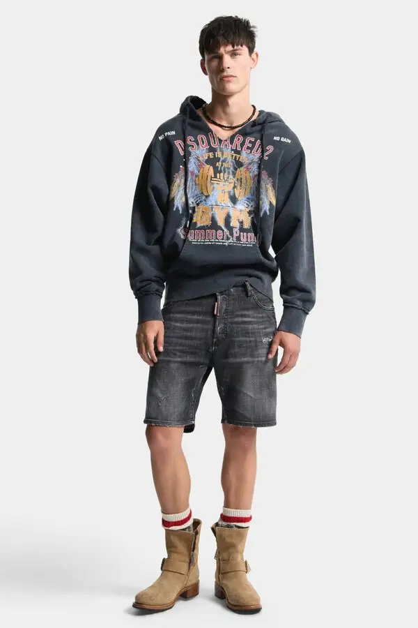 Dsquared2 Fog Marine Denim Shorts