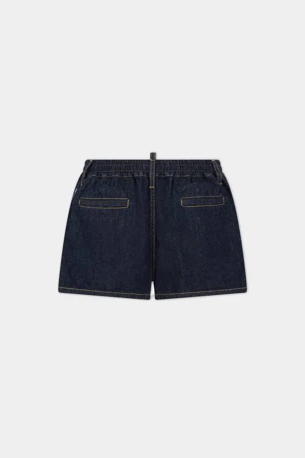 Dsquared2 Dark Wash Pull-on Shorts