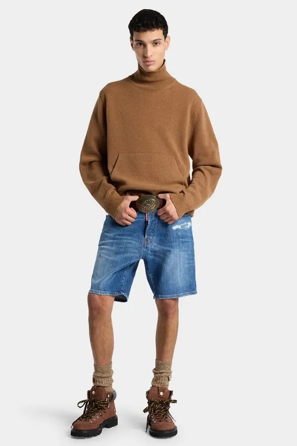 Dsquared2 Medium Perfecto Marine Denim Shorts