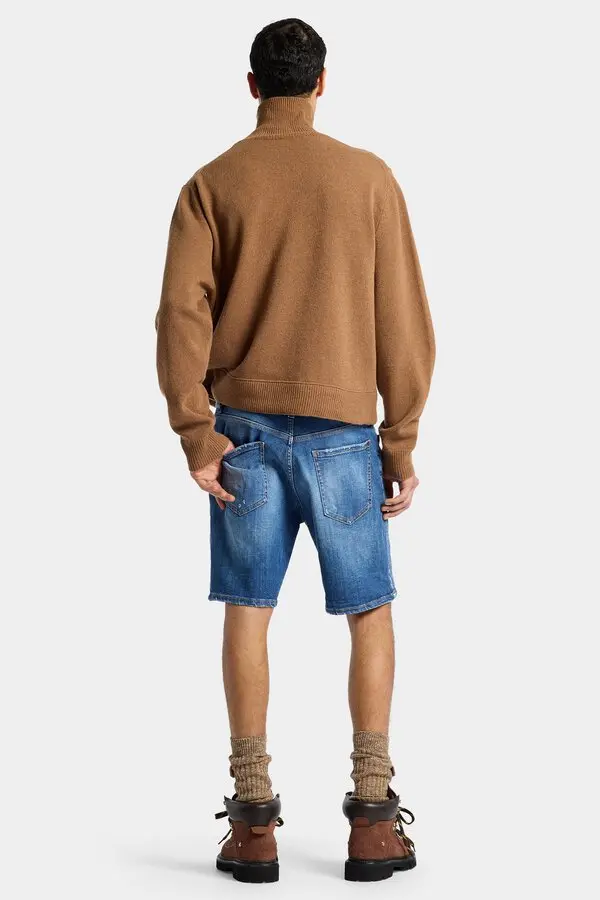 Dsquared2 Medium Perfecto Marine Denim Shorts