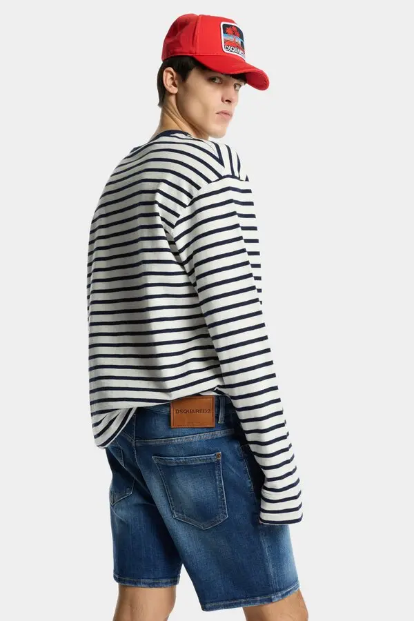 Dsquared2 Medium Perfecto Marine Denim Shorts