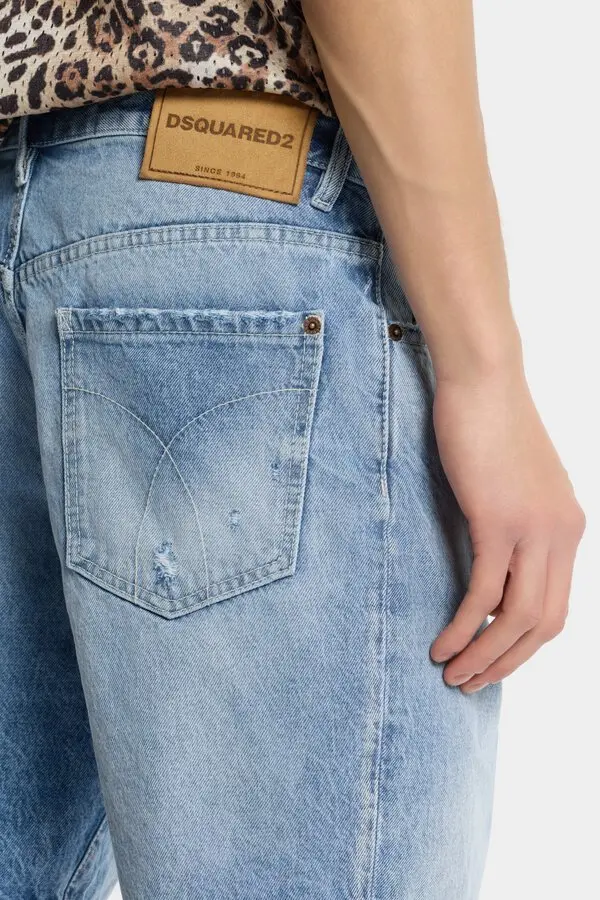 Dsquared2 Light Wash Denim Shorts