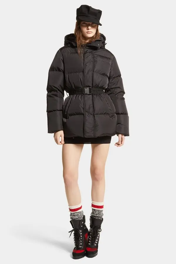 Dsquared2 Padded Belted Puff Coat