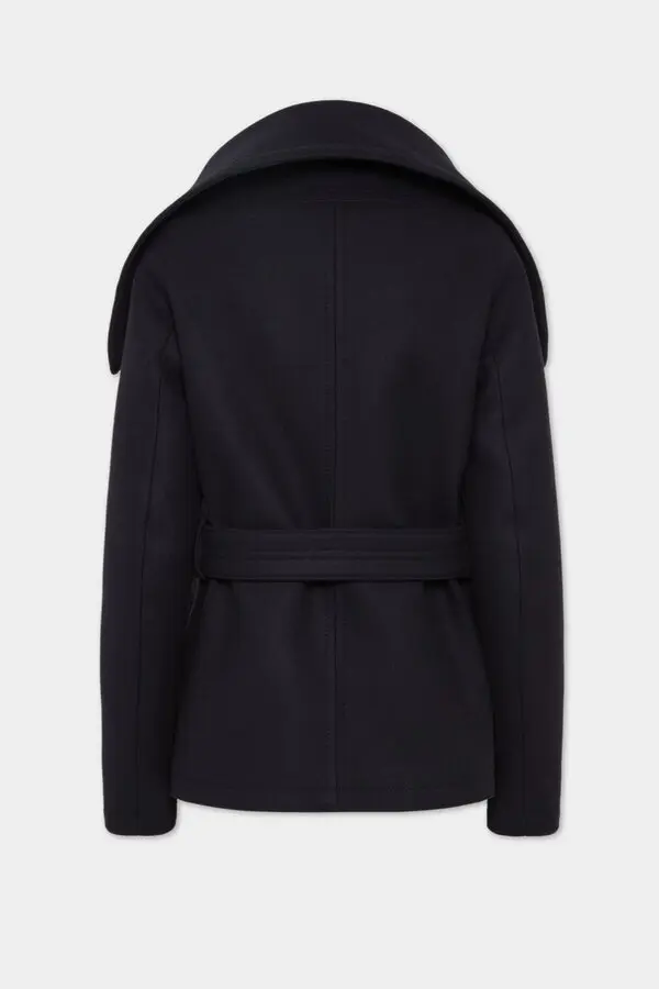 Dsquared2 Double Breasted Peacoat Robe - Blue