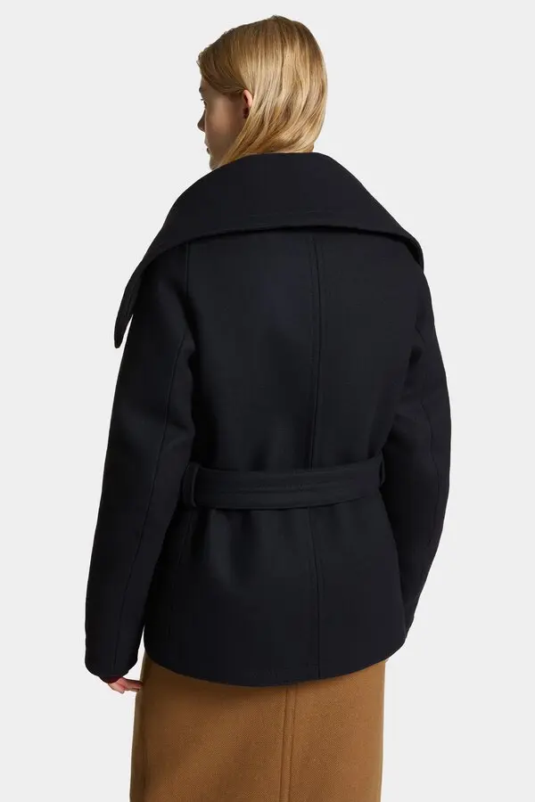 Dsquared2 Double Breasted Peacoat Robe - Blue