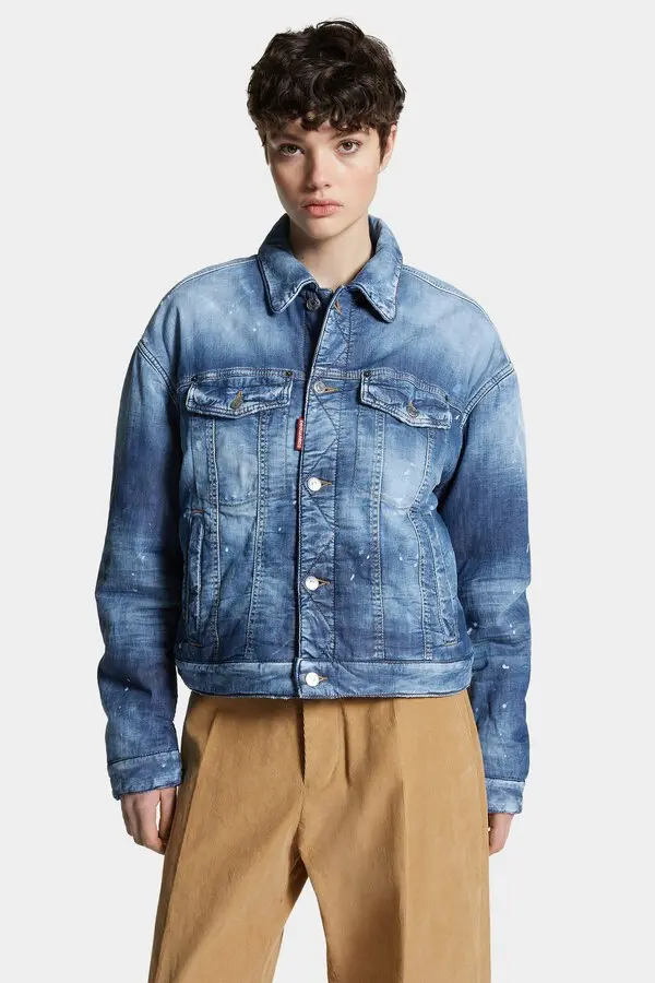 Dsquared2 Light Padded Denim Trucker Jacket