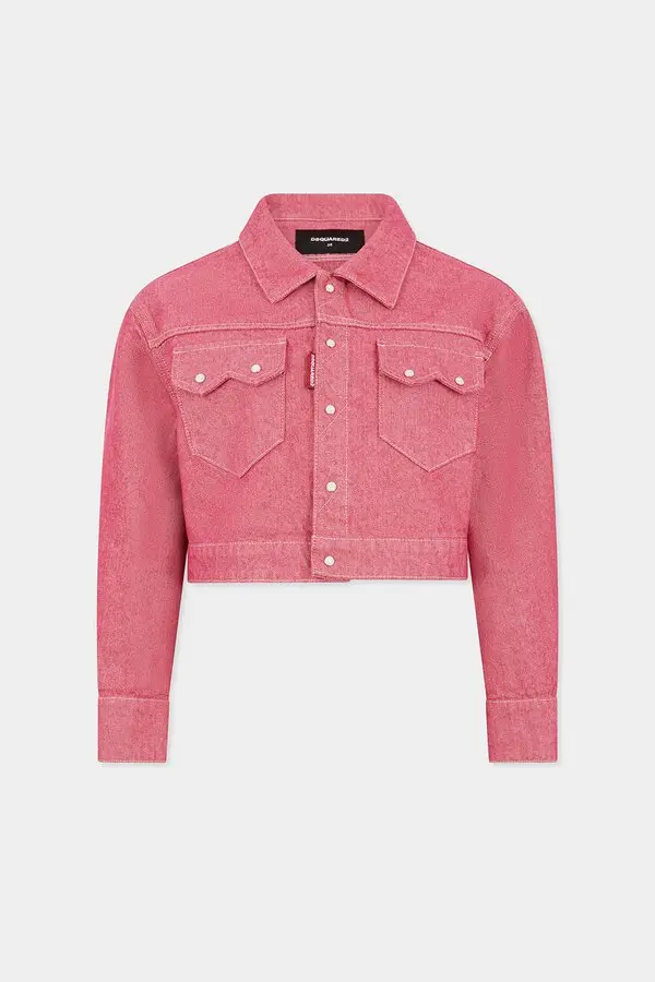 Dsquared2 Oxford Denim Boxy Jean Jacket