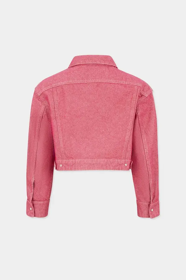 Dsquared2 Oxford Denim Boxy Jean Jacket