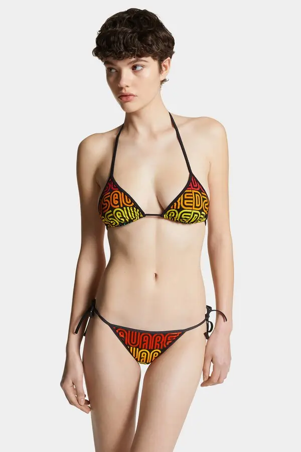 Dsquared2 Allover Logo Bikini Briefs
