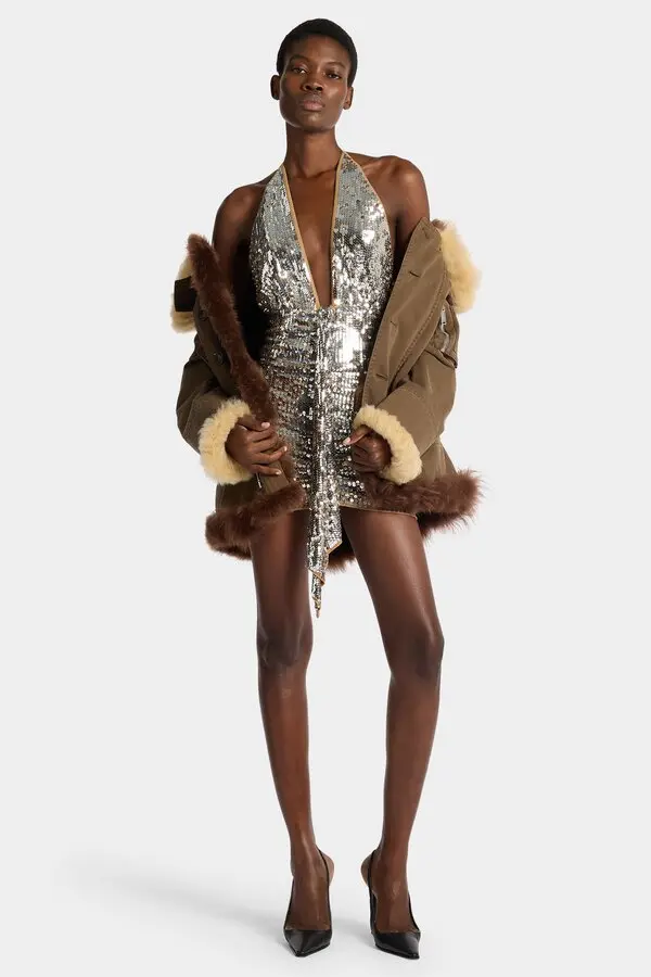 Dsquared2 Chic Night All Over Paillettes Dress