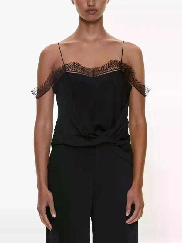 Christopher Esber Lace Trim Top