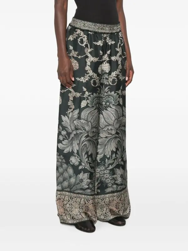 PIERRE-LOUIS MASCIA Printed Silk Trousers