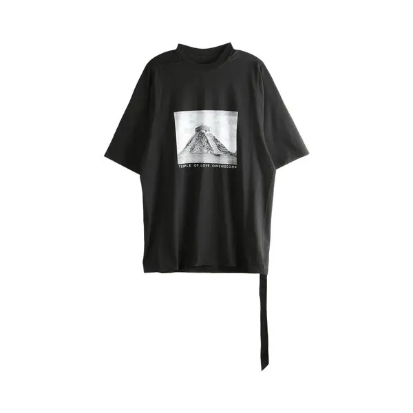 Rick Owens Jumbo Short-sleeve T-shirt /milk - Black