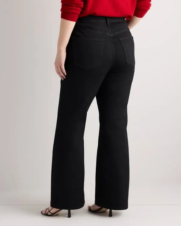 Quince Luna Stretch Flare Jeans 32 - Black