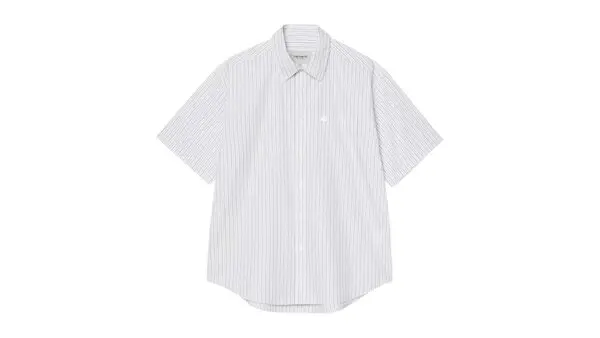 Carhartt Work In Progress Short Sleeves Keene Stripe Shirt - White