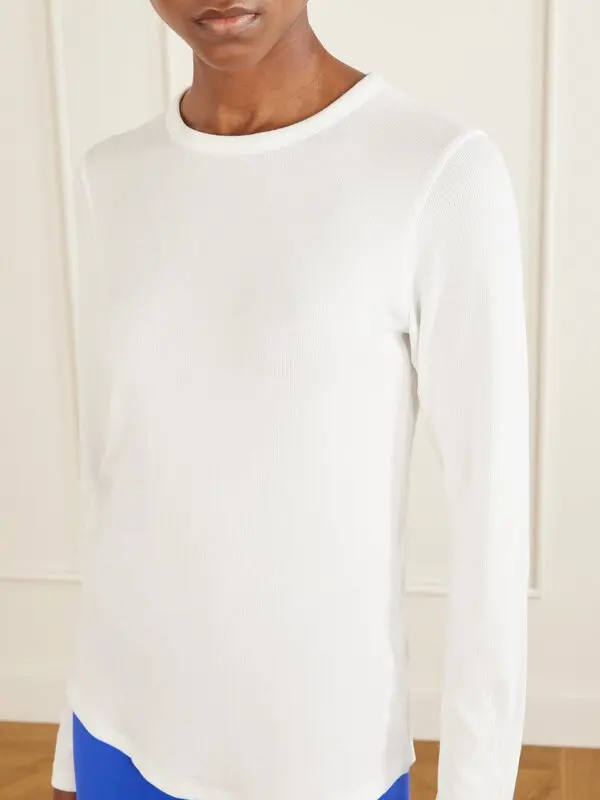 Lululemon Hold Tight Ribbed Modal Crewneck Long Sleeve Top