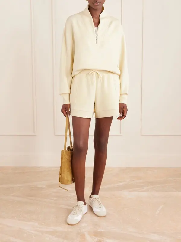 Varley Davidson Jersey Sweatshirt With Half-zip Neckline - Yellow