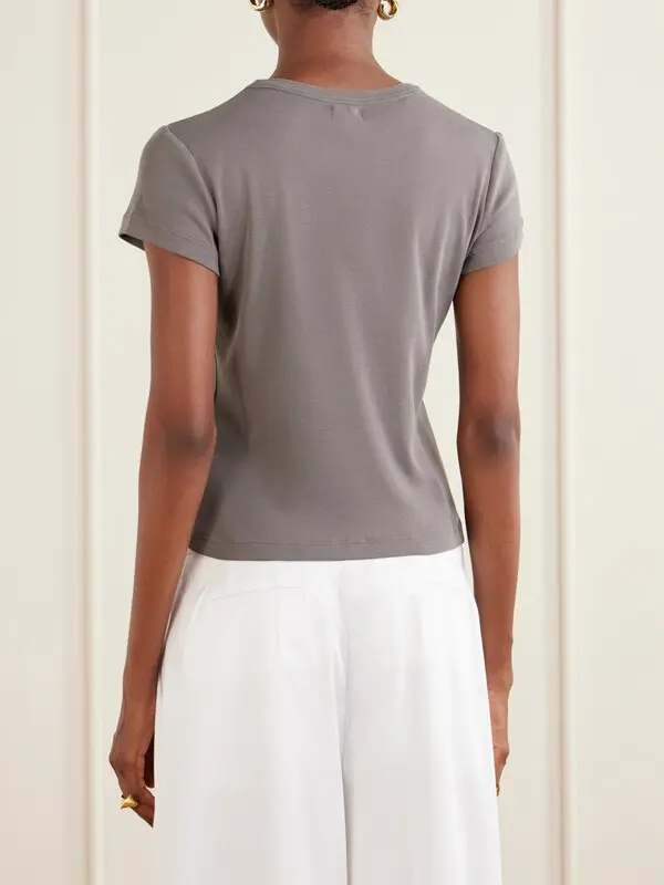 ST. AGNI Organic Cotton-jersey Baby Tee - Brown