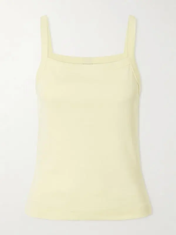 FLORE FLORE Organic Cotton-jersey Tank - Yellow