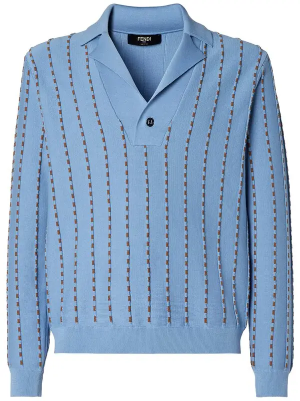 Fendi Light Cotton Sweater - Blue