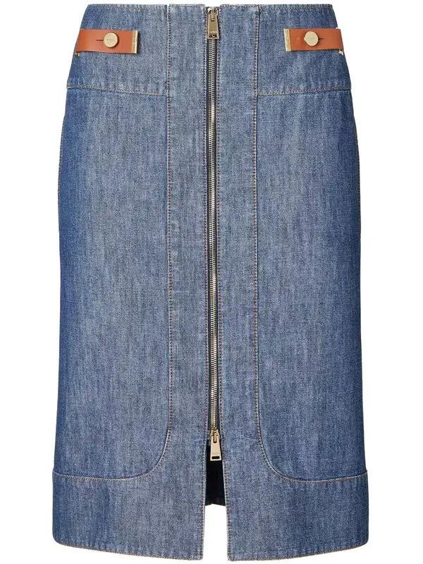 Fendi Chambray Skirt