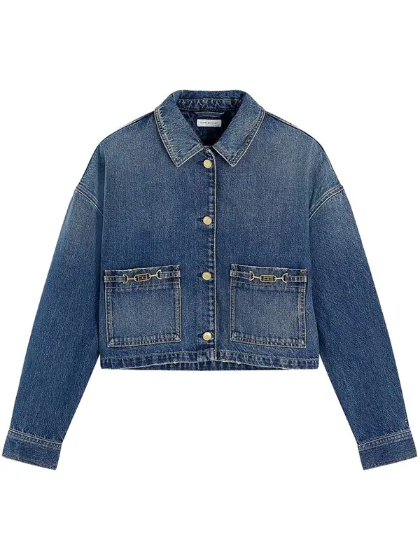 Tommy Hilfiger Short Jacket Cam Mid - Blue