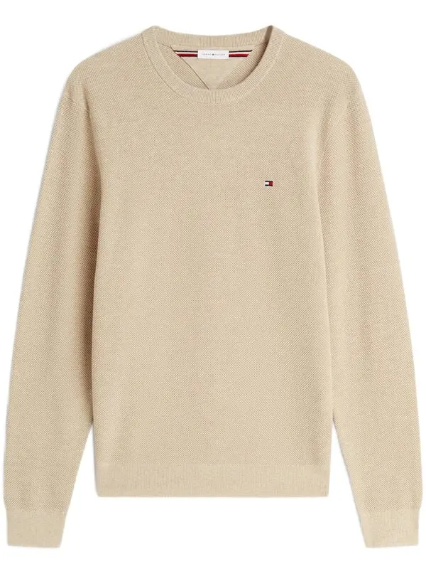 Tommy Hilfiger Essential Crew Neck Sweater - Beige