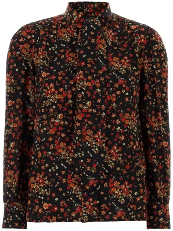 Gucci Printed Silk Shirt - Multi