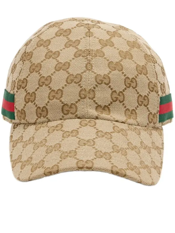 Gucci Baseball Cap With Web - Beige