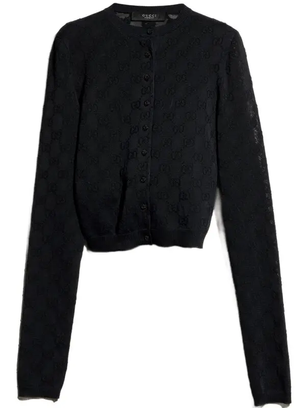 Gucci Fine Crêpe Viscose Cardigan