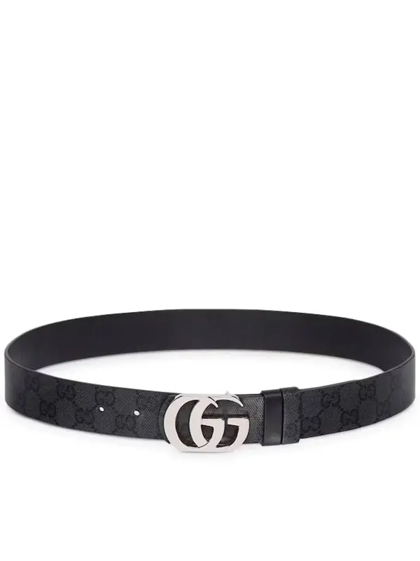 Gucci Reversible Gg Marmont Cut Belt - Black