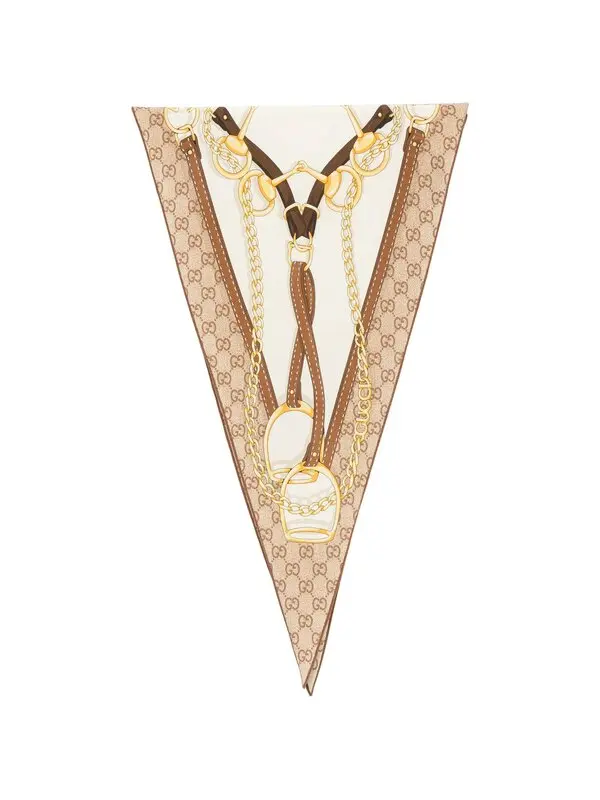 Gucci Triangular Scarf - Brown