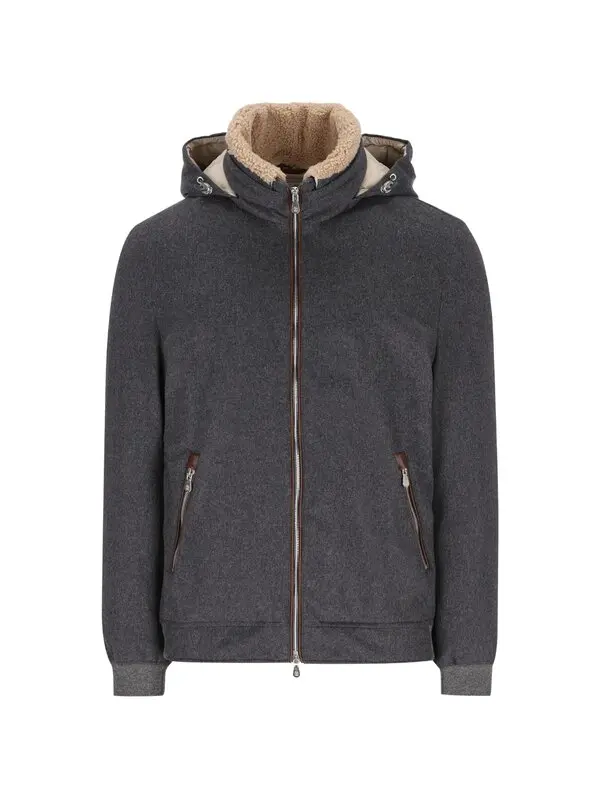 Brunello Cucinelli Down Jacket With Fur