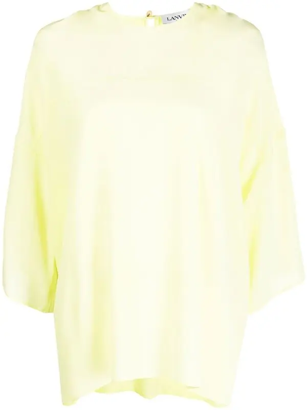 LANVIN Round Neck - Yellow