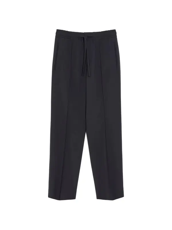 Valentino Garavani V Logo Embroidered Pants - Blue