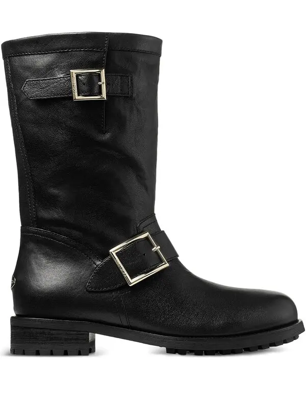 JIMMY CHOO Biker Mid - Black