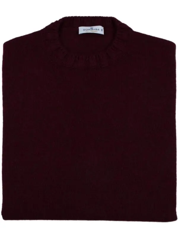 SONRISA Crew Neck Fine Knit Sweater