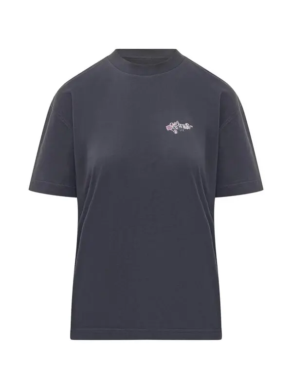 Off-White Driped Watercolor Arrow Reg Tee